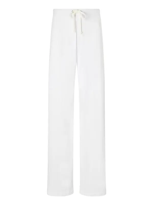 JAMES PERSE Cotton-terry Wide-leg Track Pants - No