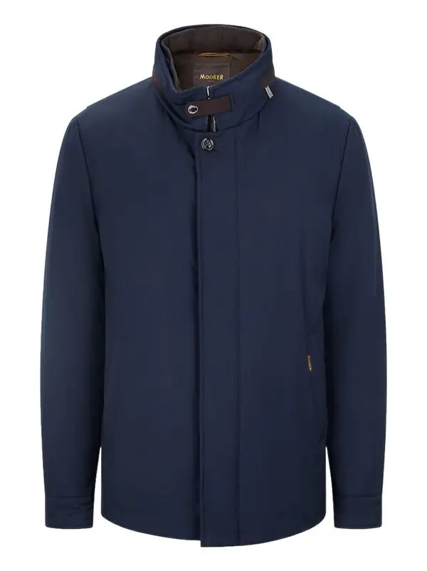 MOORER Long Sleeve Casual Jacket - Darkblu