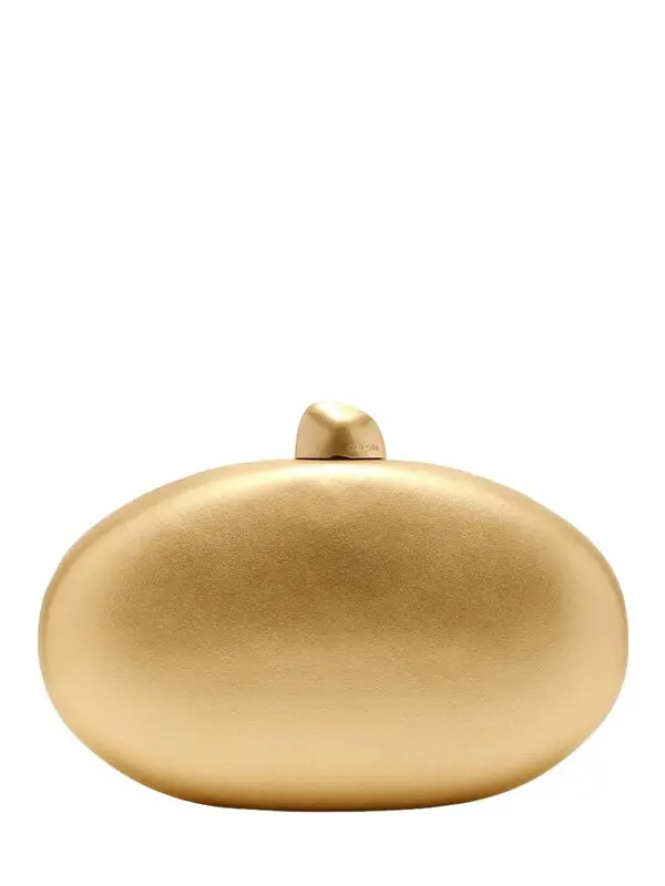 Cult Gaia Eviana Clutch - Brassy