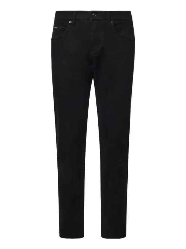 Dolce & Gabbana Trousers With Belt Loops - Black