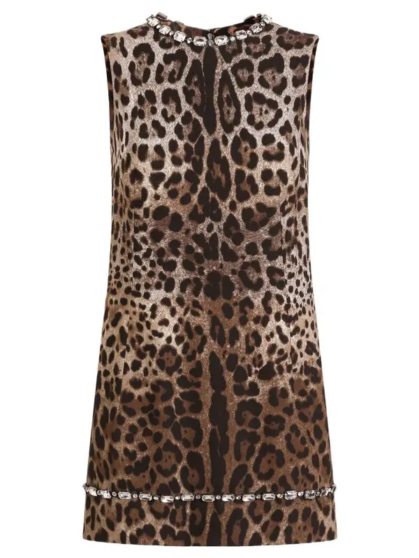 Dolce & Gabbana Leo-print Cady Dress - Multi-color