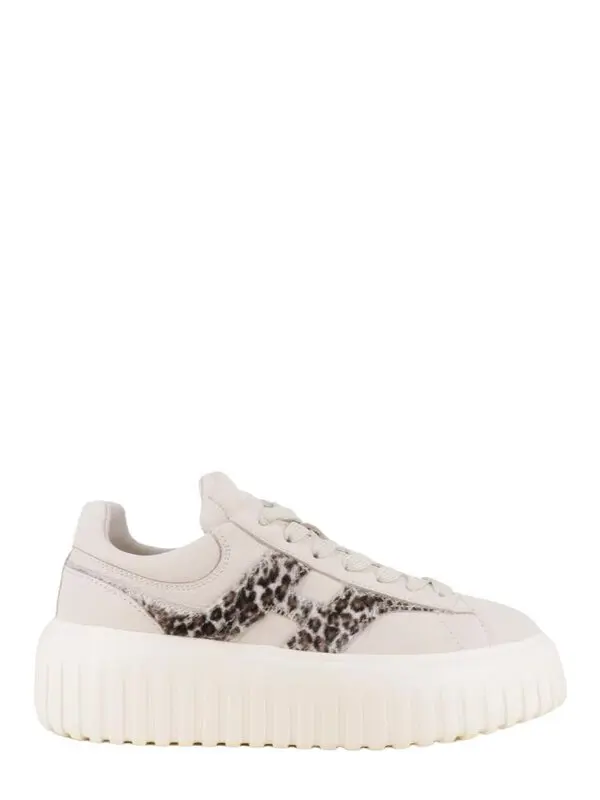 Hogan Platform Sneakers With H Logo Detail - White