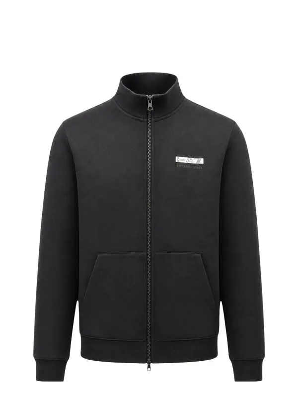 EA7 Logo Turtleneck Tracksuit - Black