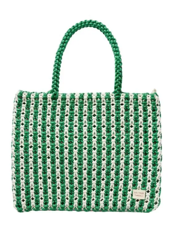 LOEFFLER RANDALL Woven Cord Tote - Green