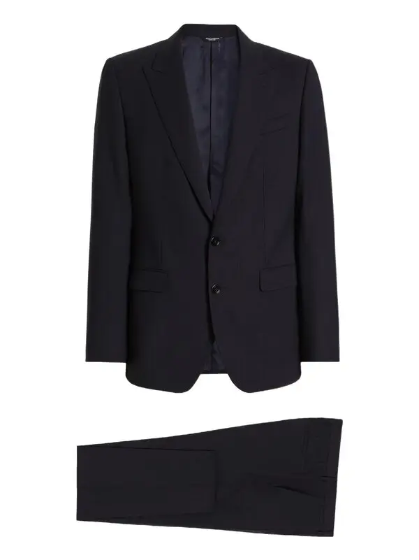 Dolce & Gabbana Dolce Gabbana Gabardine Two-piece Suit - Blue