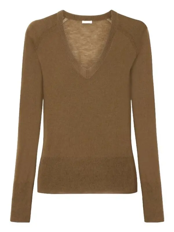 JOSEPH Lightweight Cashmere Sweater - Green