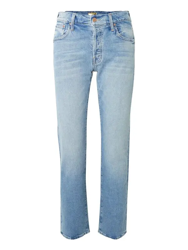 MOTHER Hiker Hover High-waisted Jeans - Light Denim Blue