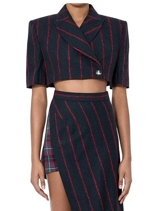 VIVIENNE WESTWOOD Cut Off One Button Jacket - Black