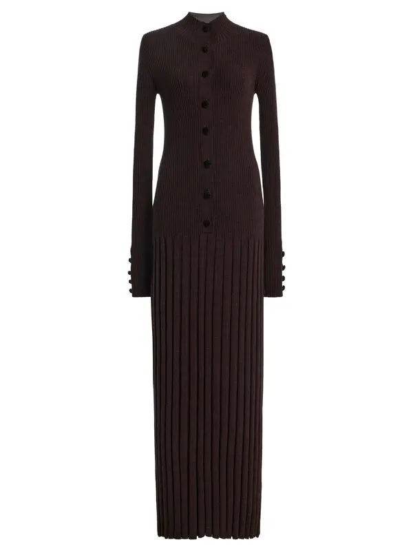 Cara Cara Easton Wool Maxi Dress - Brown