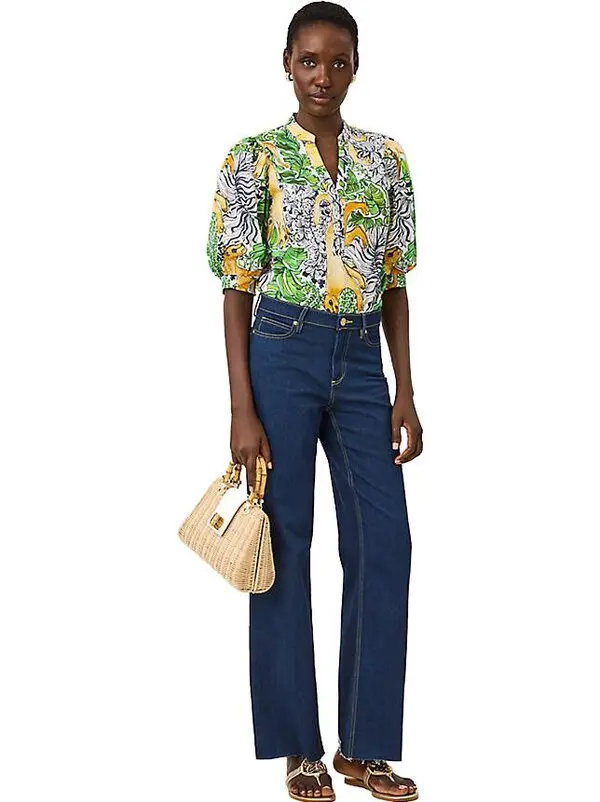 Lilly Pulitzer® High Rise Straight Jean - Dark Wash