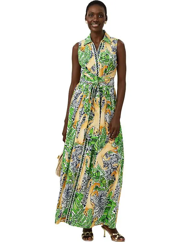 Lilly Pulitzer® Marria Stretch Maxi Shirtdress - Multicolor