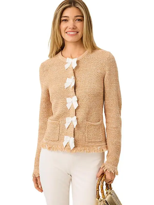 Lilly Pulitzer® Kelso Cardigan - Iced Latte