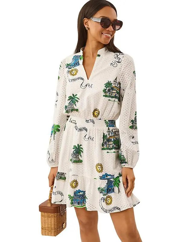 Lilly Pulitzer® Axton Eyelet Dress - Coconut