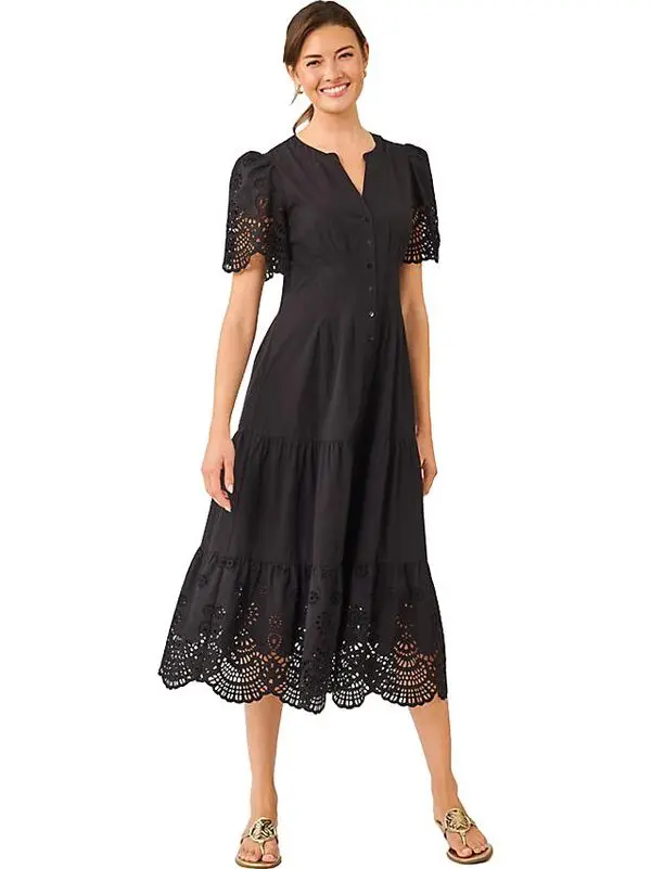 Lilly Pulitzer® Wayland Midi Shirtdress - Noir