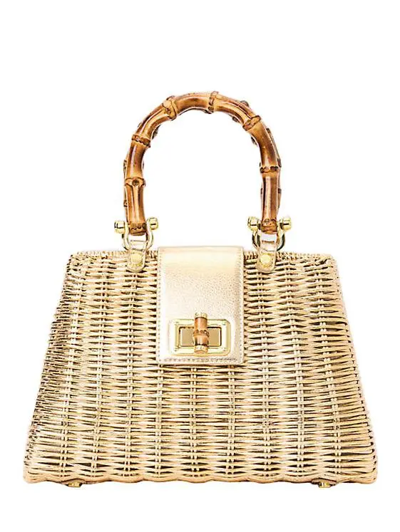 Lilly Pulitzer® Leena Top Handle Bag - Gold