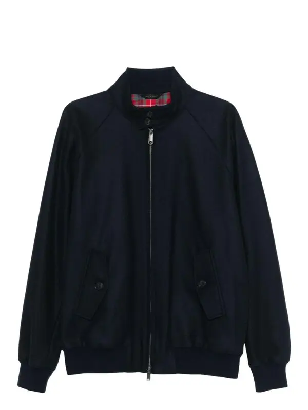 BARACUTA G9 Melton Bomber Jacket - Black