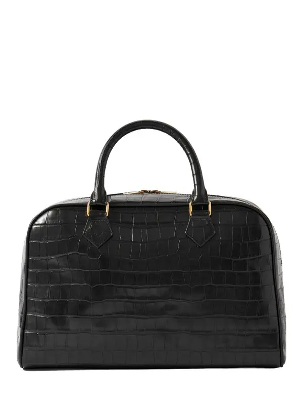 NILI LOTAN Jaclyn Croc-effect Leather Tote - No