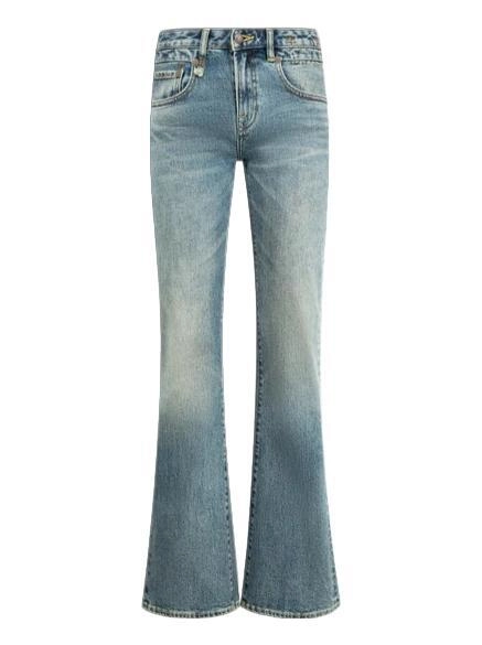 R13 Low-rise Flare Jeans - Gray