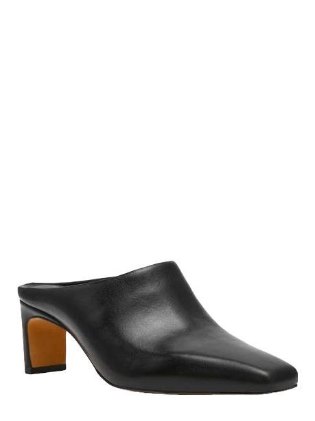 Steve Madden Jamason Leather Heeled Mule - Black Leather