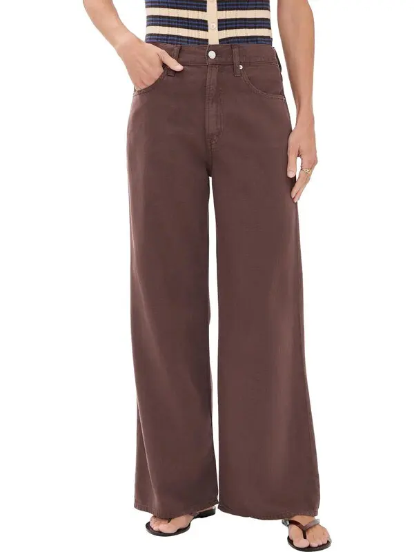 Madewell Petite Ultimate Airy Wide Leg Jeans - Cocoa