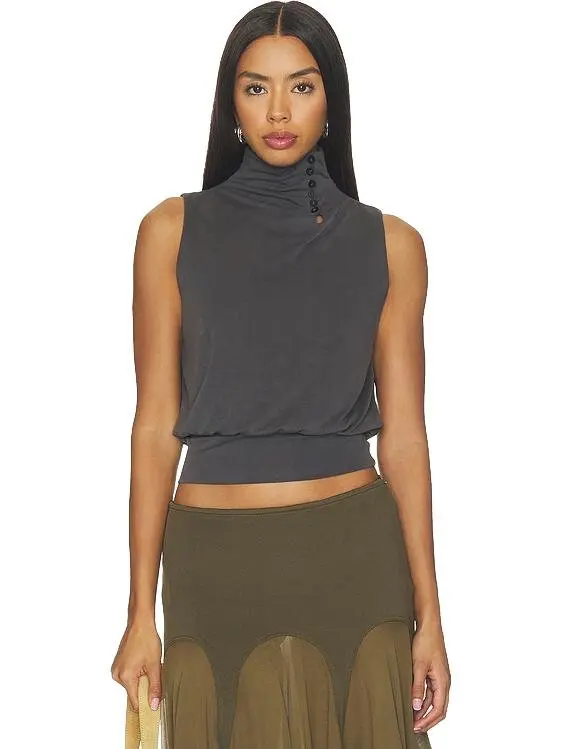 With Jéan Nova Top - Charcoal