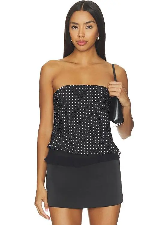 With Jéan Priya Corset Top - Polka Dot