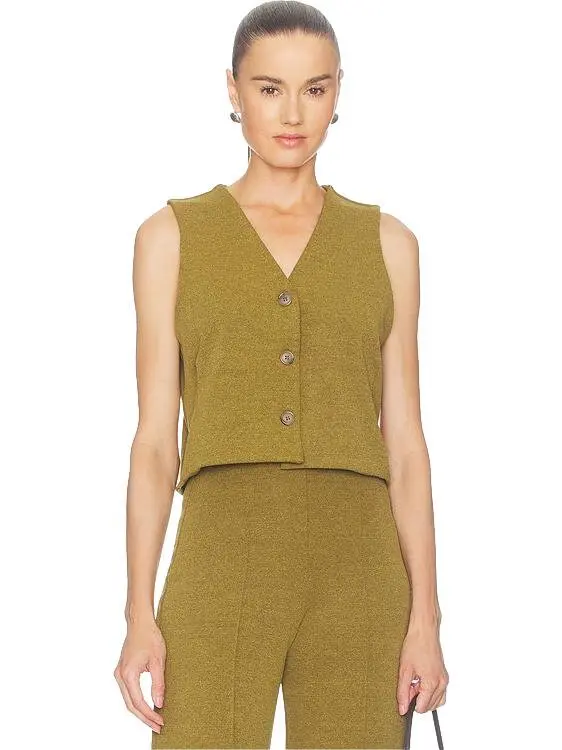 RIPLEY RADER Knit Vest - Chartreuse