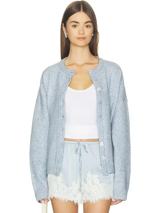 Show Me Your Mumu Foster Cardigan - Blue Knit
