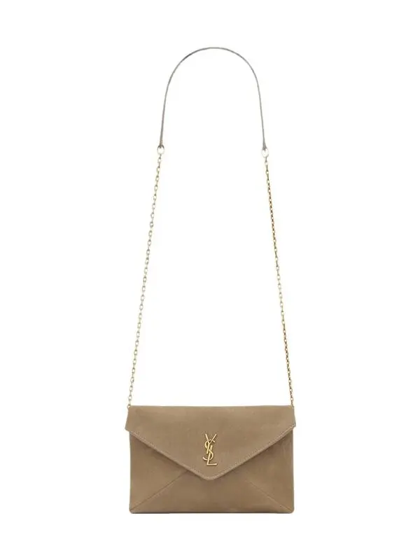 Saint Laurent Neutrals Shoulder Bags - Cream