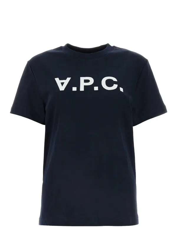 A.p.c. Midnight Cotton T-shirt - Blue