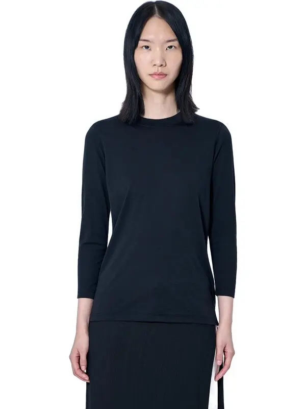 Phoebe Philo Cropped Sleeve T-shirt - Black