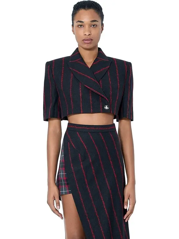 VIVIENNE WESTWOOD Cut Off One Button Blazer - Black