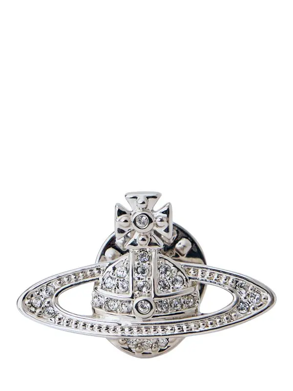 VIVIENNE WESTWOOD Mini Bas Relief Clutch Pin - Silver