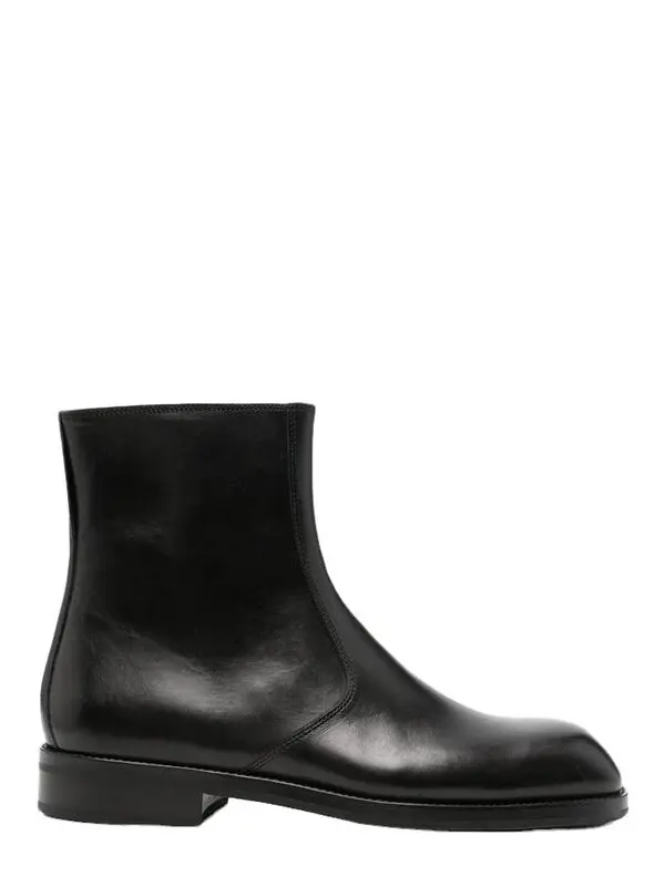 LEMAIRE Lemiare Leather Ankle Boots - Black
