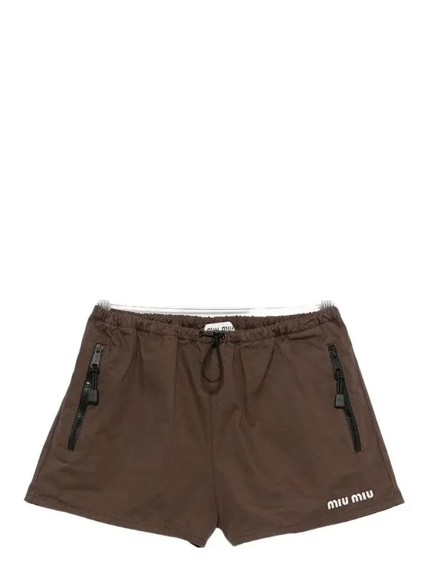 Miu Miu Shorts Mini Shorts - Brown