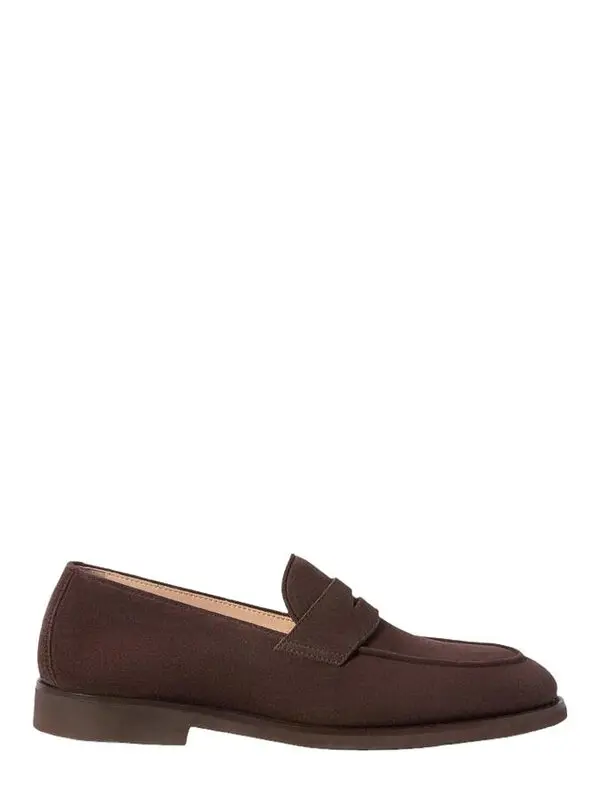 Brunello Cucinelli Penny Bar Loafers - Brown