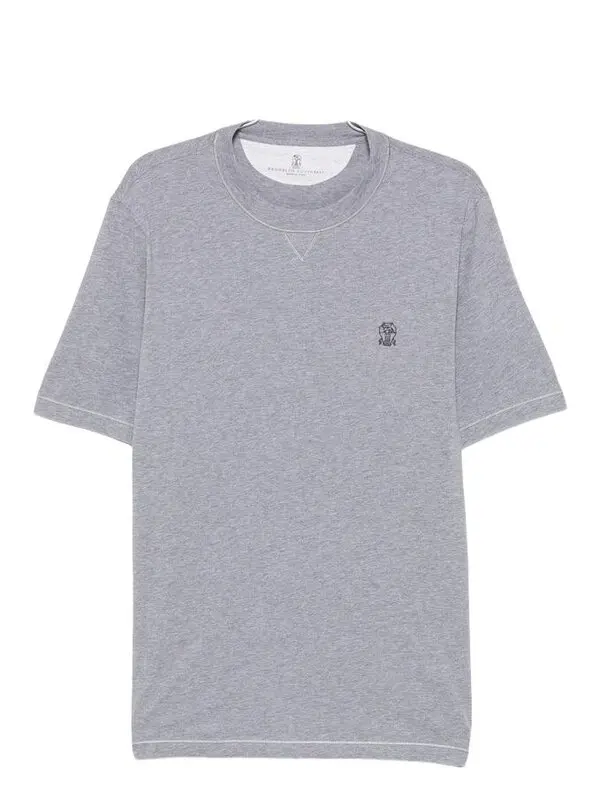 Brunello Cucinelli Grey T-shirts & Vests T-shirts - Gray