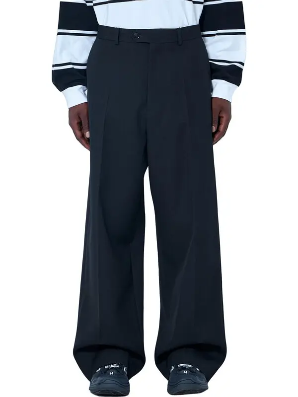 Balenciaga Tailored Wide-leg Trousers - Black
