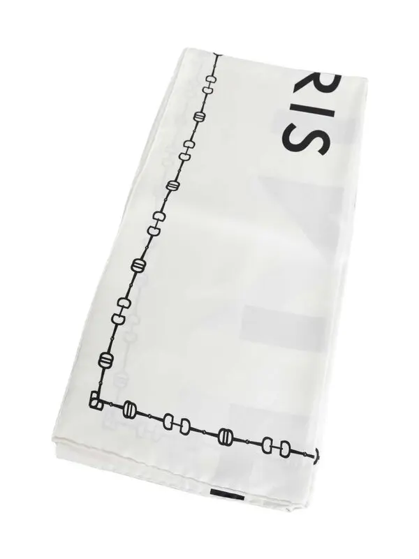 Celine Printed Silk Foulard - Multicolor