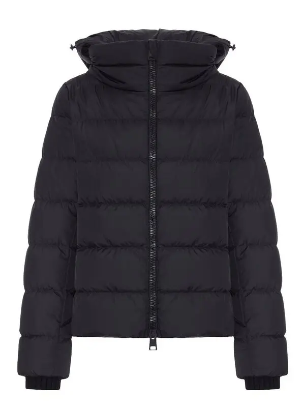 Herno Short Down Jacket With Hood - Black