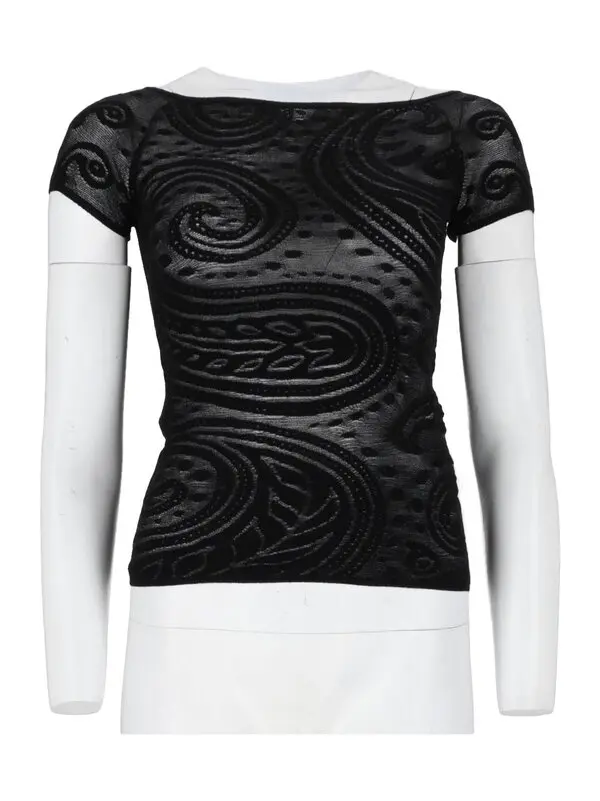 Etro Top Jacquard Con Motivo Paisley - Multicolor
