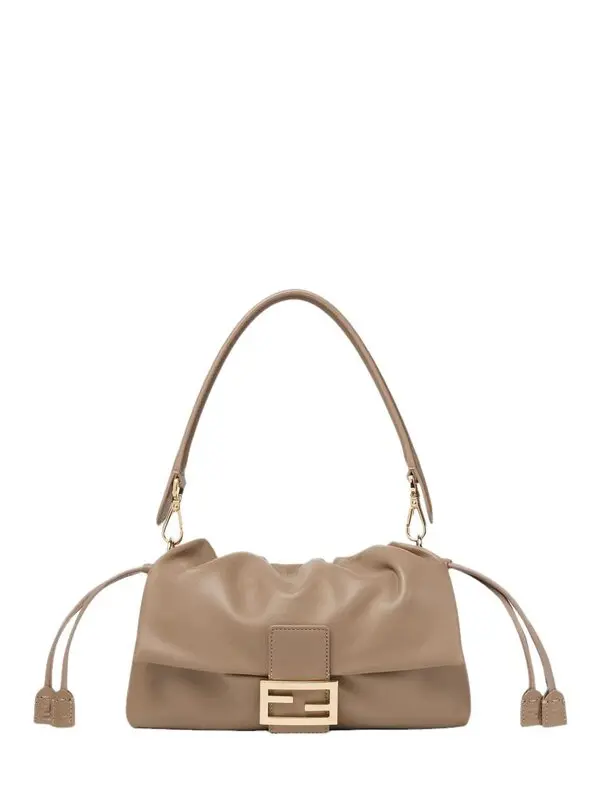 Fendi Neutrals Shoulder Bags - Cream