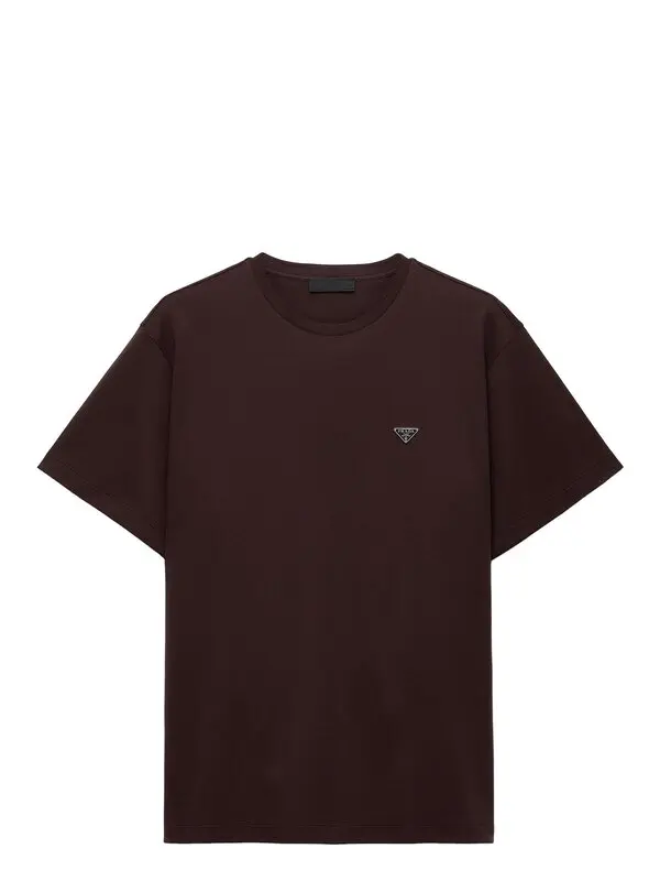 Prada Cotton T-hirt - Brown