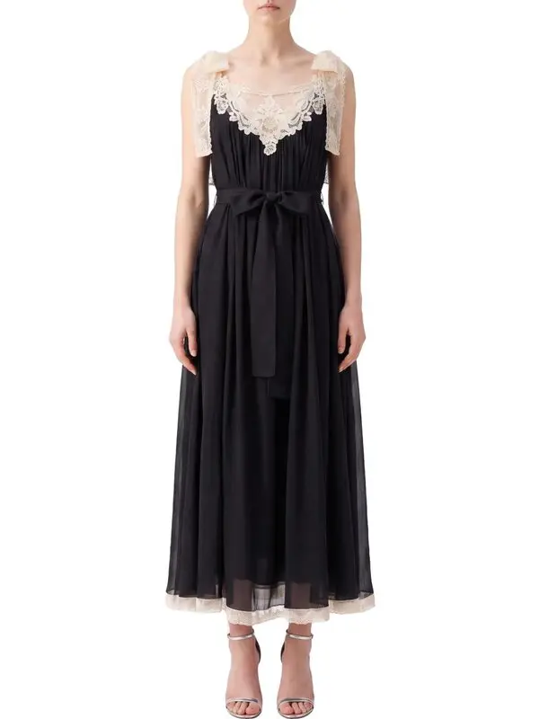 Zimmermann Roselight Off-the-shoulder Midi Dress - Black