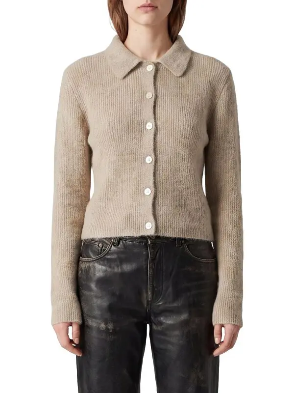 Our Legacy Alpaca-wool Blend Slim Fit Cardigan - Sage