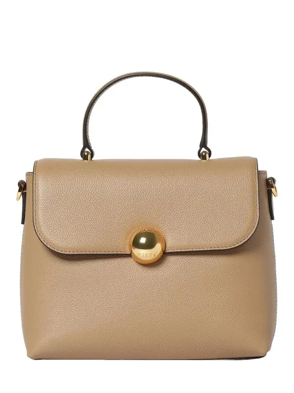 Furla Moonlight Grained Cowhide Leather Handbag - Brown