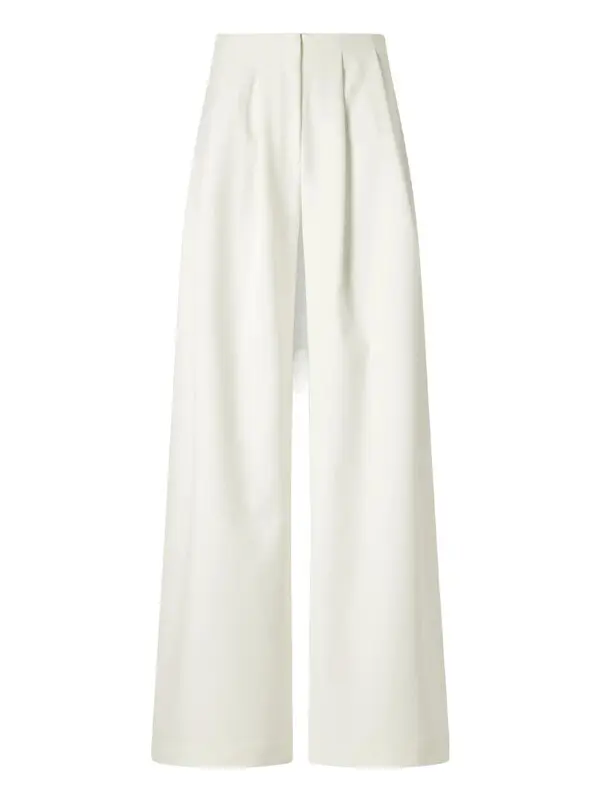ANDRES OTALORA Pleated Wide-leg Trousers - Neutrals