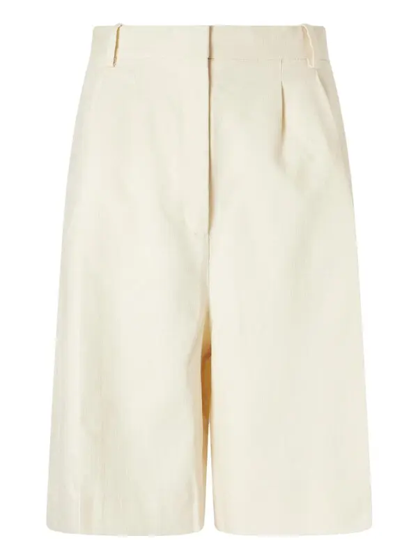 ANINE BING Bryson Canvas Knee-length Shorts - Neutrals