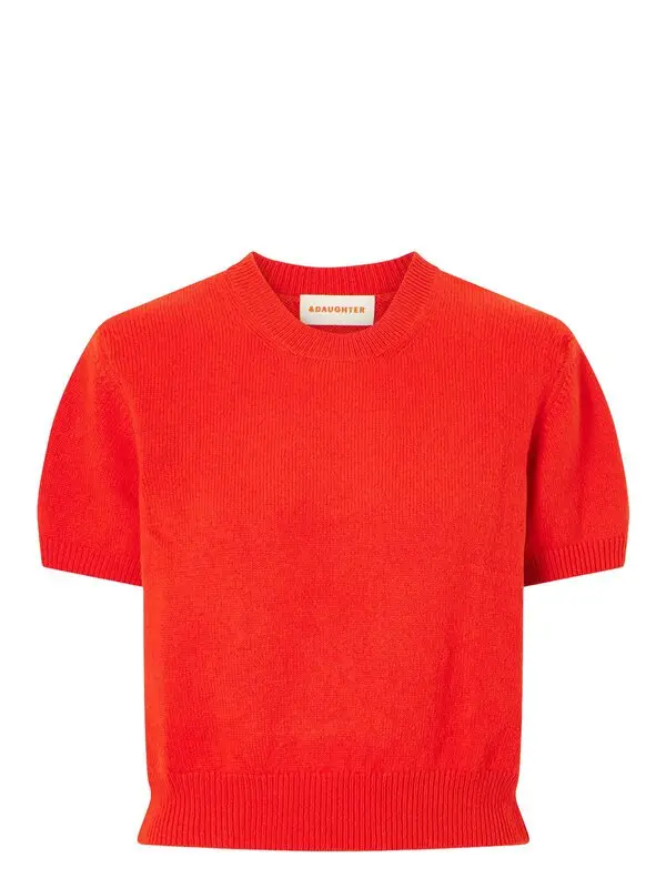 &daughter Wicklow Wool Sweater - Red