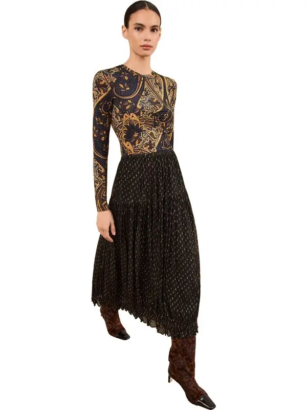 Ulla Johnson Floret Silk Skirt - Noir